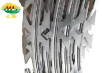 China High Security CBT-60 CBT-65 Razor Wire Concertina Barbed Wire ASTM A975 Standard for sale