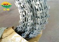 China 10m Concertina Razor Wire Fence Hot Dipped Galvanzied Pvc Coating for sale