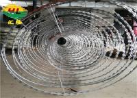 China 10m Concertina Razor Wire Fence Hot Dipped Galvanzied Pvc Coating for sale