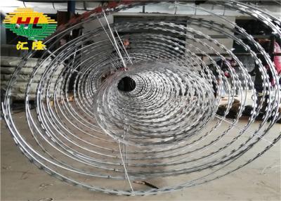 China 10m Concertina Razor Wire Fence Hot Dipped Galvanzied Pvc Coating for sale