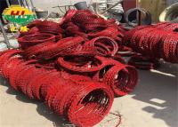 China Private Land Bto-22  Razor Wire Pvc Coated Barbed Wire 600mm Coil Diamter for sale