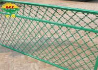China Diamond Mesh Razor Blade Fencing Wire For Farm Garden 10m Length for sale
