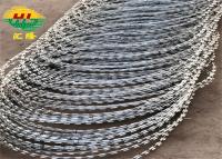 China Astm  Concertina Barbed Wire Fencing Single Coil Blade Type With Clips for sale