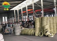 China 240g/M2 Zinc Coated Concertina Barbed Wire 2.5mm Diameter for sale
