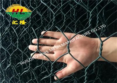 China Green Pvc Coated Hexagonal Gabion Mesh 2.7mm/3.4mm 2x1x1 80x100 for sale