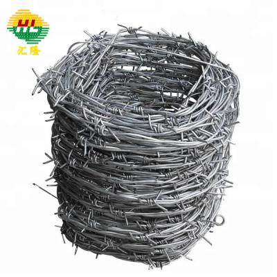 China 10-200m Length Per Coil Galvanized Barbed Wire Protection Customizable for sale