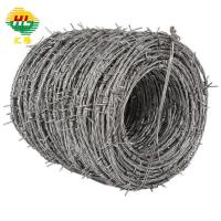 China Coated Hot Dipped Galvanized Barbed Wire Customizable Length Per Coil 10-200m for sale