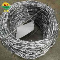 China 2mm*2mm Thickness Galvanized Steel Barbed Wire Protective Use for sale