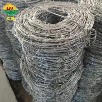 China Non Alloy Galvanized Barbed Wire Hot Dipped Single Strand Barb Type Steel for sale