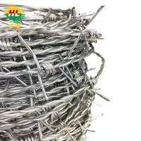 China Non Alloy Galvanized Barbed Wire Hot Dipped Single Strand Barb Type Steel for sale