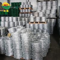 China Low Carbon Steel Galvanized Barbed Wire Sharp Sliver Anti Theft for sale