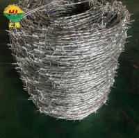 China Zinc Plated Galvanized Barbed Wire Fencing 25kg For Protection for sale