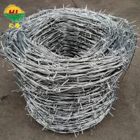 China Zinc Plated Galvanized Barbed Wire Fencing 25kg For Protection for sale