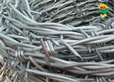 China Double Twisted Galvanized Iron Barbed Wire 200m Length Roll for sale