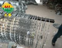 China Galvanized Concertina Razor Barbed Wires Razor Blade Barbed Wire for sale