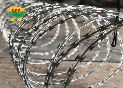 China BTO-16 2.8MM COIL WIRE Hotdip Galvanized Border of Ukraine Concertina Razor Wire for sale
