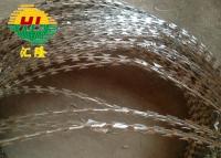 China Concertina Blade Barbed Fence Security Razor Barbed Wire For Boundary for sale