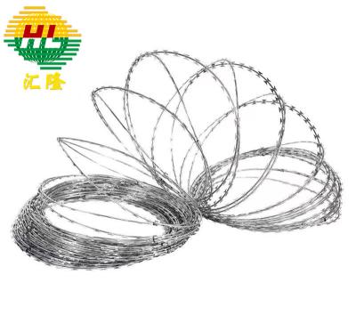 China Defense Galvanzied BTO-18 Concertina Razor Wire Fence for sale