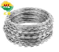 China BTO-18 Galvanized Steel Concertina Razor Wire Fence for  Defense and Border Security for sale