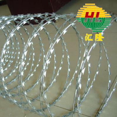 China 20m BTO-22 Concertina Razor Wire With High Tensile 1600MPA for sale