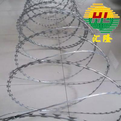 China BTO-22 Concertina Razor Wire Coils High Tensile Ss 304 Stainless Steel 316 Hot Dipped Galvanized for sale