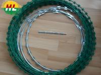 China PVC Covered Anticorrosive Razor Barbed Wire 2.8mm for sale