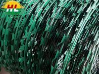 China High Quality PVC Razor Barbed Wire For Defense for sale
