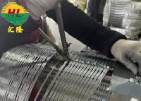 China Galvanized Steel Or Stainless Steel Concertina Barbed Wire For  Security In Ukraine for sale