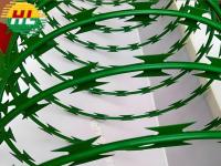 China PVC Blade Barbed Wire Aesthetics Corrosion Resistance for sale