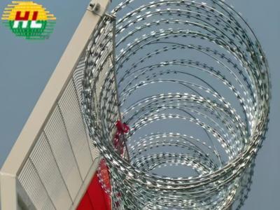 China Durable Linear Razor Barbed Wire For Protection for sale