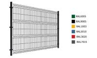 China Galvanized 3D 2 Curves Welded Mesh Fence For Garden / School for sale