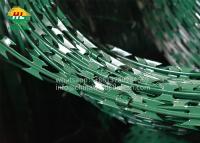 China BTO22 Concertina Barbed Wire Galvanized Steel Material Double Loop With Clips 450mm for sale
