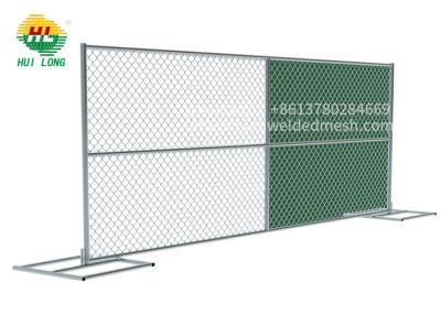 China 6x12 Portable Chain Link Temporary Fencing Panels Galvanized Iron ISO approval for sale