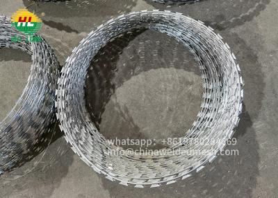 China Heavy Galvanized Concertina Barbed Wire BT2396-1966 standard for sale