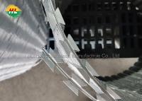 China Cross Razor Type And Steel Wire Material Anti-Rust Razor Blade Concertina Barbed Wire for sale