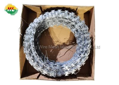 China 2.5mm Concertina Razor Wire 100 M Per Roll Stainless Steel for sale
