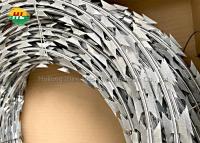 China Razor Barbed Wire Galvanized Single Strand Barbed Wire Anti-Theft Security Wire for sale