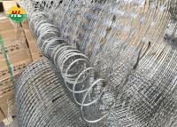 China Heavy Zinc Coating Concertina Barbed Wire 73cm for Security fencing for sale