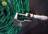 China Green Vinyl Coated Double Twist Barbed Wire As Defending Barrier for sale