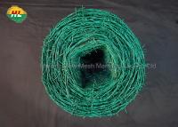 China 2.5mm Heavy Green Anodised Razor Blade Wire 200M for steel fencing for sale