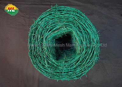 China 2.5mm Heavy Green Anodised Razor Blade Wire 200M for steel fencing for sale