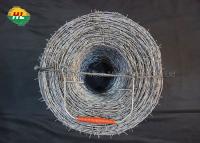 China Gi Grade Silver Galvanized Barbed Wire 2 strands For Industrial for sale