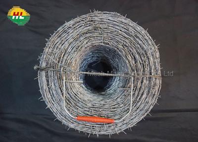 China Gi Grade Silver Galvanized Barbed Wire 2 strands For Industrial for sale