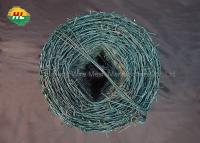 China Silver Galvanized GI Barbed Fencing Wire 14 Gauge 550 Feet Length for sale