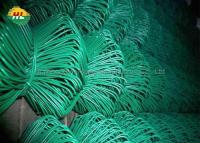 China 1.2m 10mtr Chain Link Wire Fence Green PVC Coated Anti Rust Protection for sale