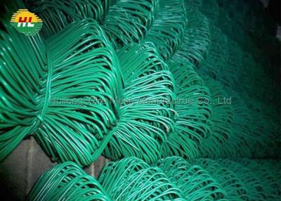China 1.2m 10mtr Chain Link Wire Fence Green PVC Coated Anti Rust Protection for sale