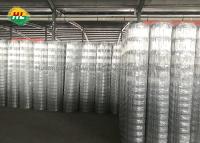 China High Tensile Galvanized Field Fence 4 Foot Silver Steel Woven Wire Hinge Joint Farm Fencing In Rolls for sale