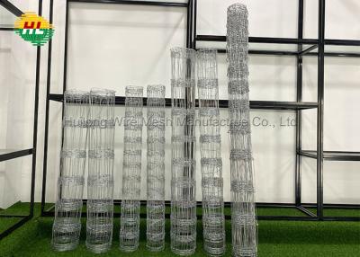 China 50M Hinge Joint Wire Mesh , High Tensile 3mm Steel Fence Roll for sale