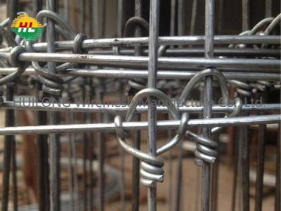 China 2.4m*50m Hinge Joint Wire Mesh Livestock Fencing With High Tensile Strength for sale