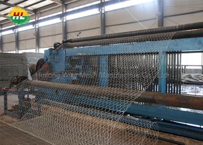 China 1m Gabion Box Wire Mesh , Galvanized Hexagonal Retaining Wall Cages for sale
